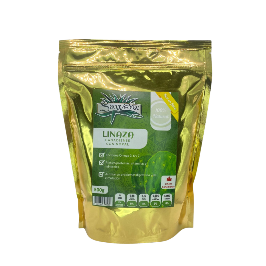 Linaza Con Nopal - 500g | Productos Naturales Saweya